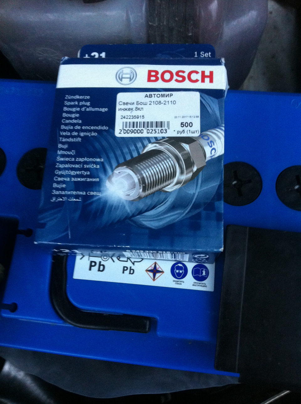 Свечи Bosch, топливный ф-р — Lada 2114, 1,5 л, 2006 года | расходники ...