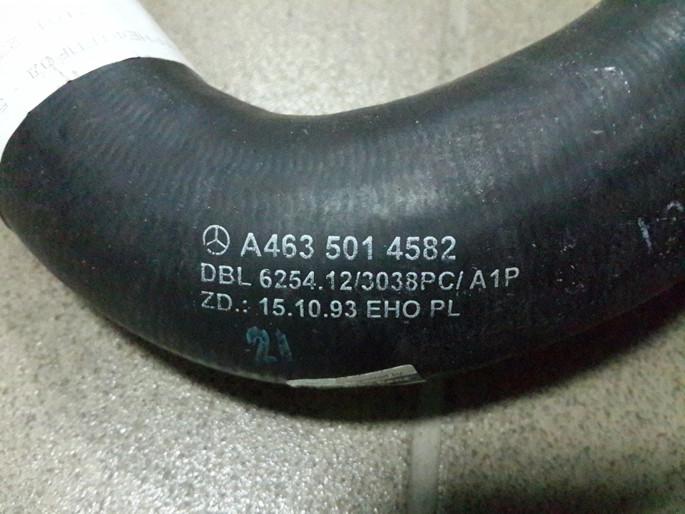 #42 Замена патрубков системы охлаждения А4635010682 — Mercedes-Benz G ...