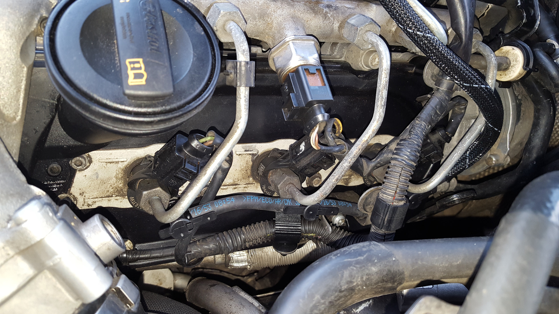 Замена обратной магистрали форсунок! — Volkswagen Touareg (1G), 3 л ...