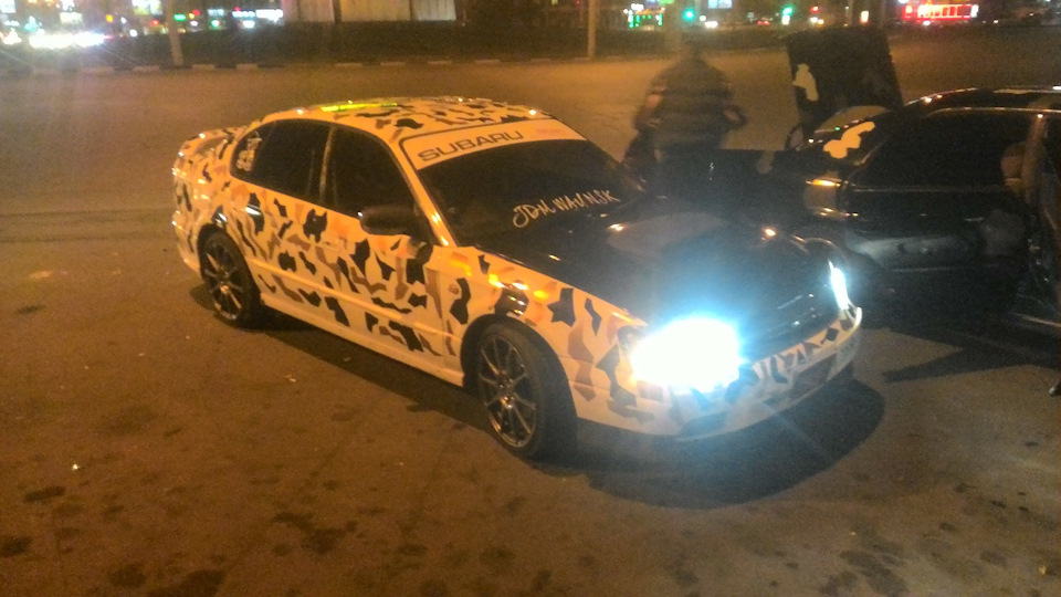 Сделал камуфляж на свою голову — Subaru B4 Be 2 л 2000 года ДТП