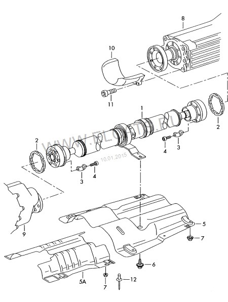 4F0521101F Подшипник подвесной VAG | Запчасти на DRIVE2