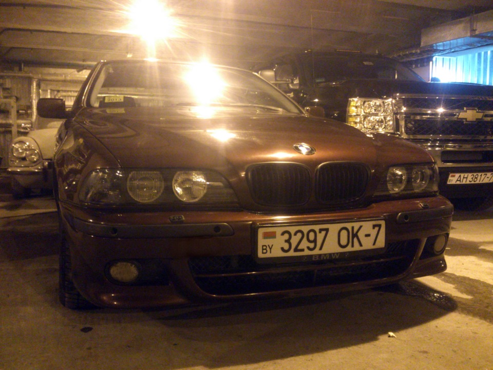 Фары. Перед — BMW 5 series (E39), 4,4 л, 1998 года | стайлинг | DRIVE2