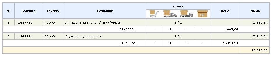 31368361 Радиатор двс Volvo | Запчасти на DRIVE2