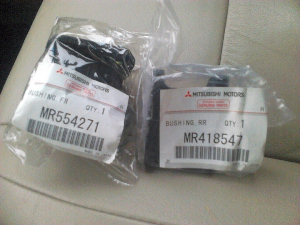 Втулки стабилизатора-Перед/Зад — Mitsubishi Pajero (4G), 3 л, 2008 года ...