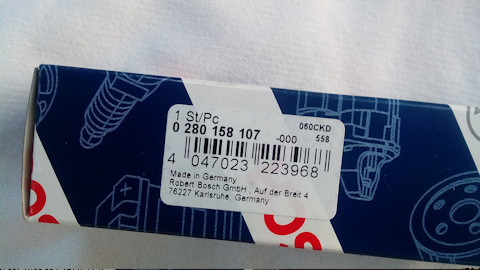 0280158107 Форсунка бензиновая BOSCH | Запчасти на DRIVE2