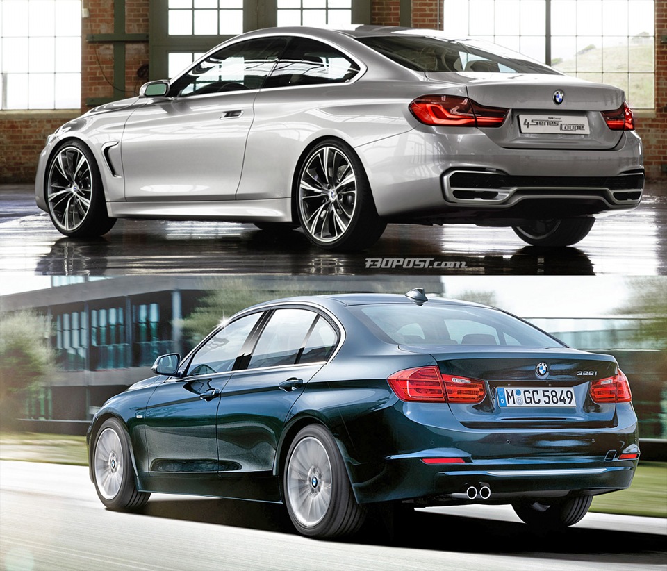 BMW F32 vs F30 Compared — 4 Series vs 3 Series ! — BMW 3 series (F30 ...