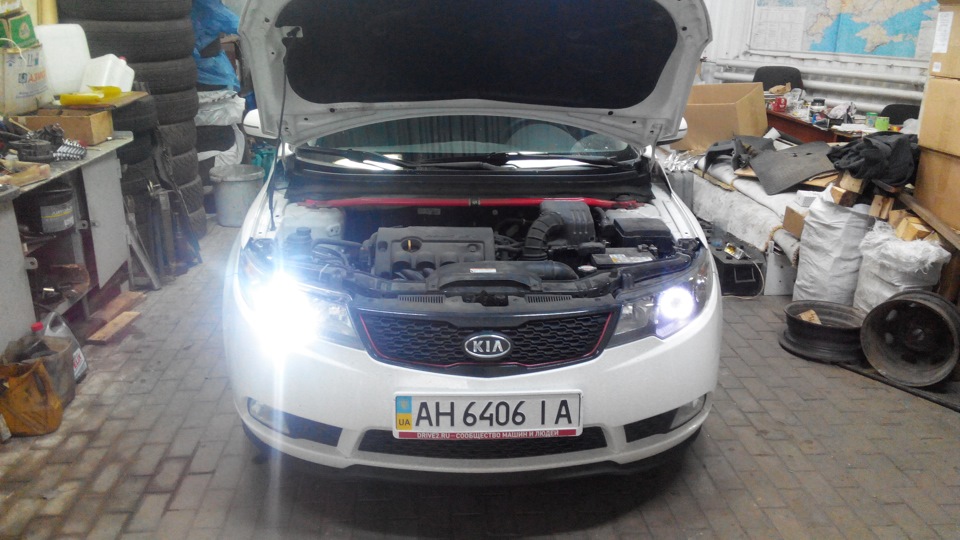 ксенон 6000к — KIA Cerato (2G), 1,6 л, 2012 года | стайлинг | DRIVE2