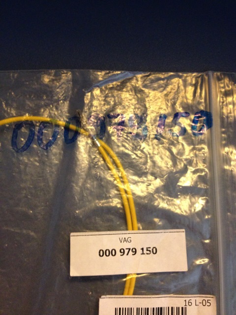 000979150 Провод с электрическим контактом, мин. партия 5 ш VAG ...