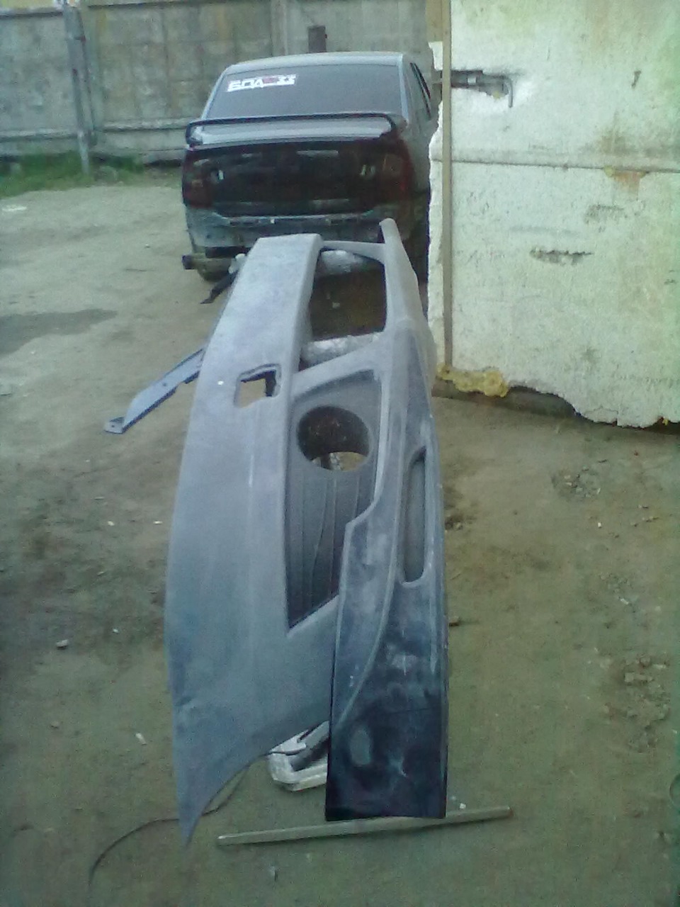 переделки стоковых бамперов в обвес — Renault Logan (1G), 1,6 л, 2010 ...