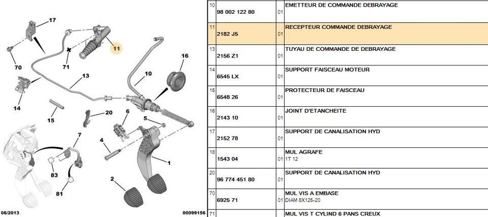 2156Z1 ТРУБКА ТОРМ.ЦИЛИНДРА/TUYAU Peugeot Citroen | Запчасти на DRIVE2