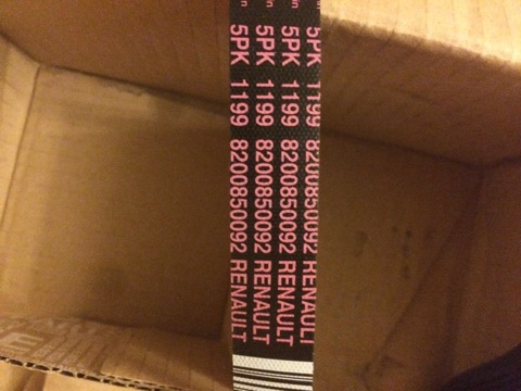 8200850092 Ремень генератора 120см (ребрист) RENAULT | Запчасти на DRIVE2