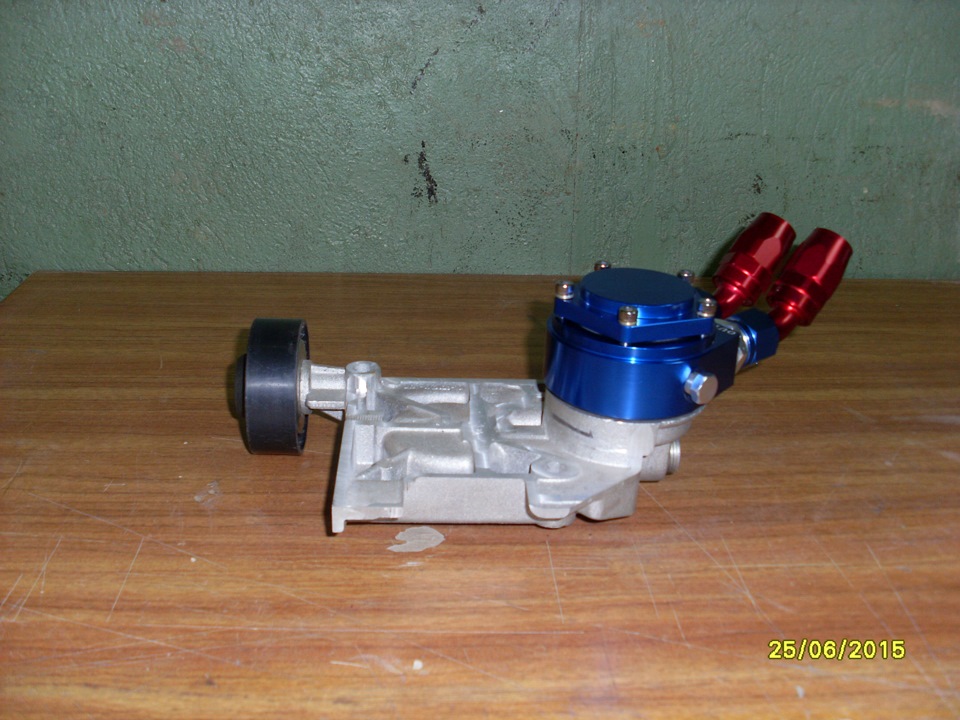 Проставка адаптер для выноса масляного фильтра AN10 с крышкой ...