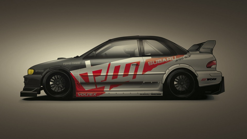 Винилография, первые потуги =) — Subaru Impreza WRX STI (GD), 2 л, 2005 ...