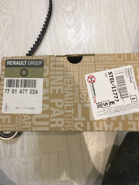 7701477024 Комп ремня грм 180см (зу RENAULT | Запчасти на DRIVE2