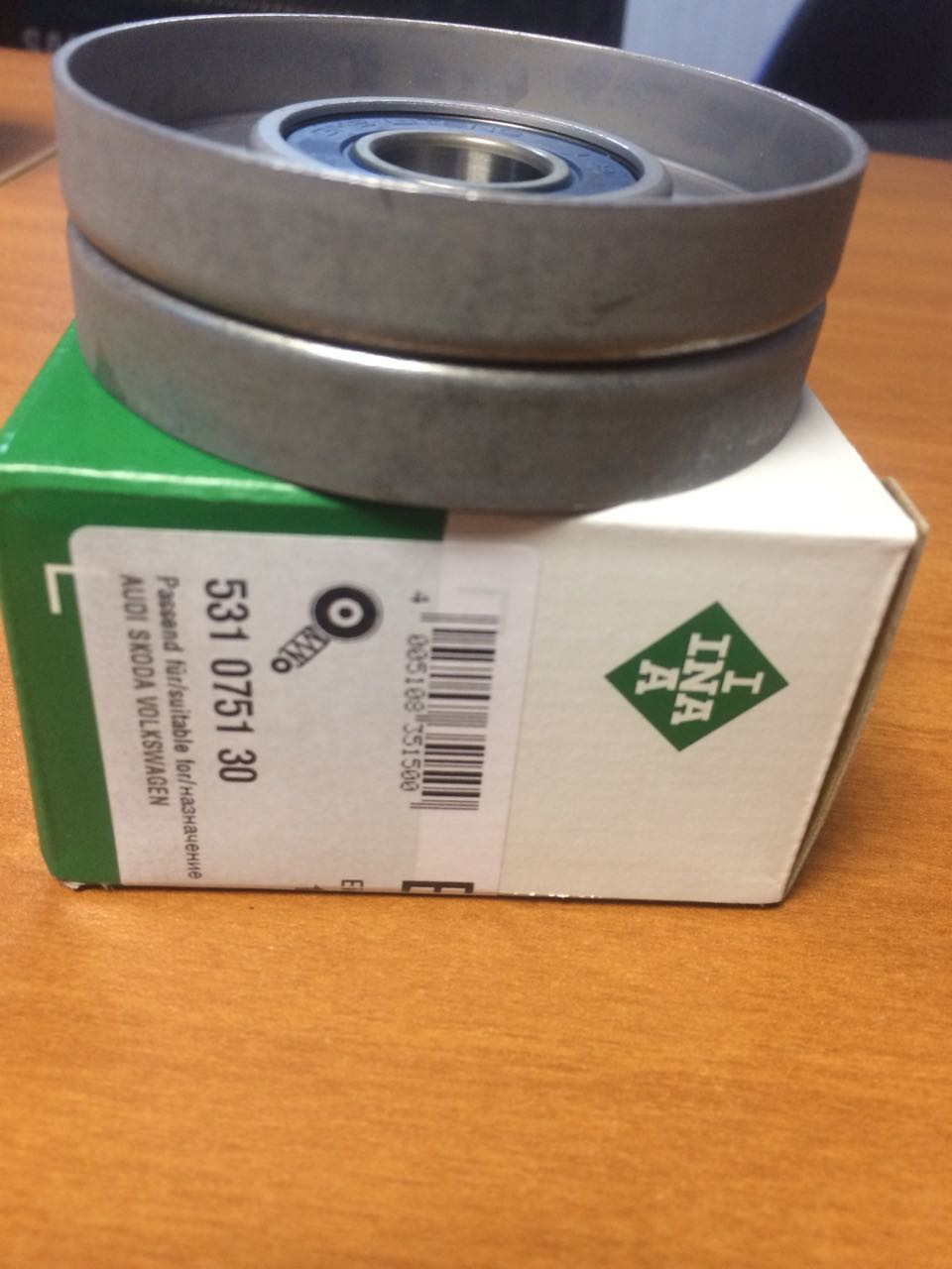 531075130 Ролик натяжителя, многоручейковый ремень INA | Запчасти на DRIVE2