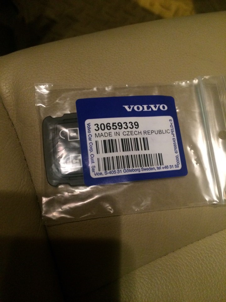 Замена кнопок чип-ключа — Volvo S80 (2G), 3,2 л, 2009 года | другое ...