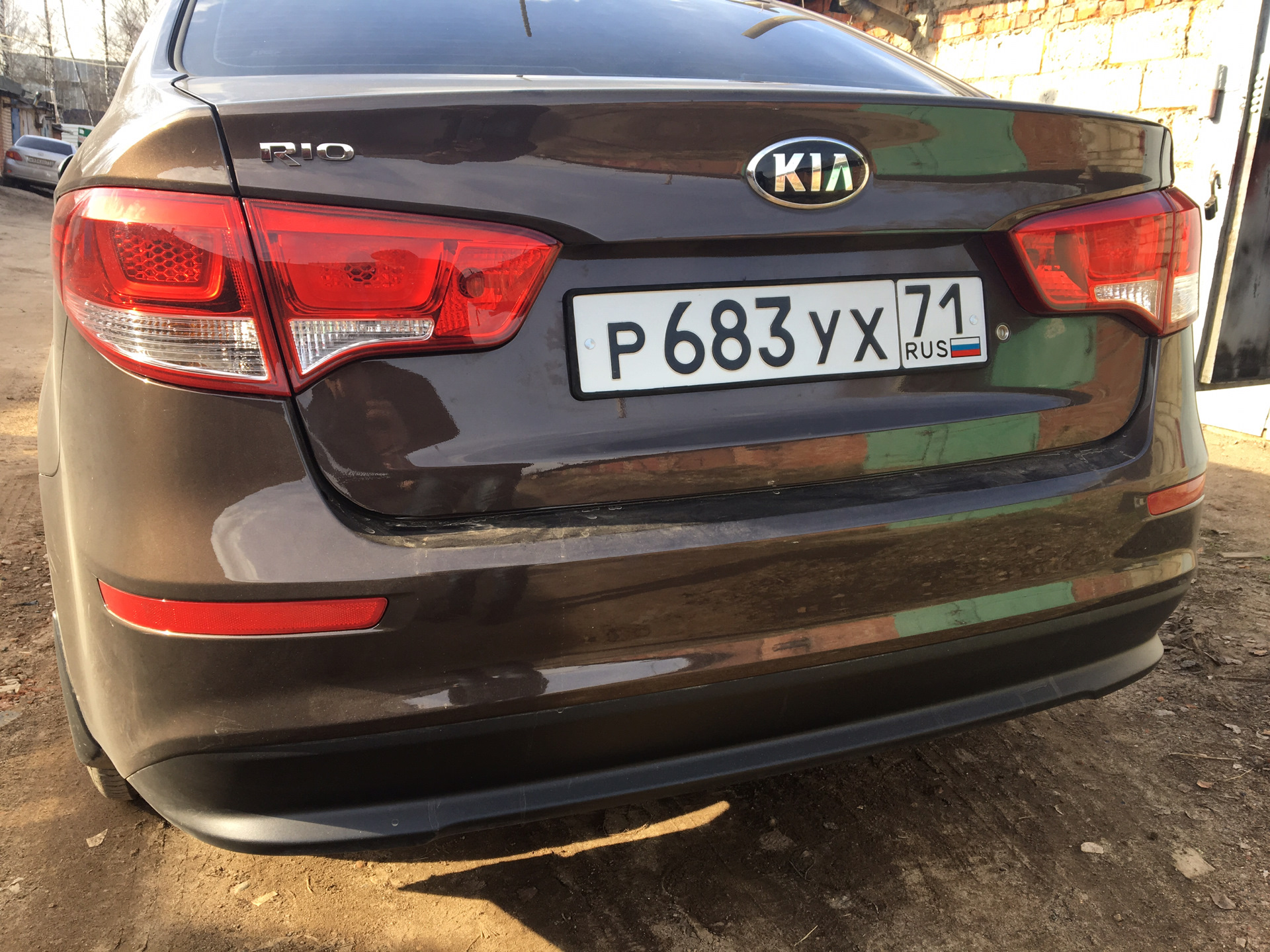 Рамки номерного знака RCS — KIA Rio (3G), 1,6 л, 2016 года | аксессуары ...