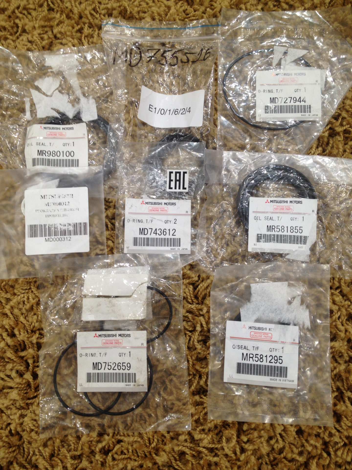 Ремкомплект для трансфера. — Mitsubishi Endeavor, 3,8 л, 2004 года ...