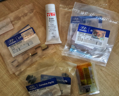 582224D500 ШТИФТ ТОРМОЗНОГО СУППОРТА KIA HYUNDAI | Запчасти на DRIVE2