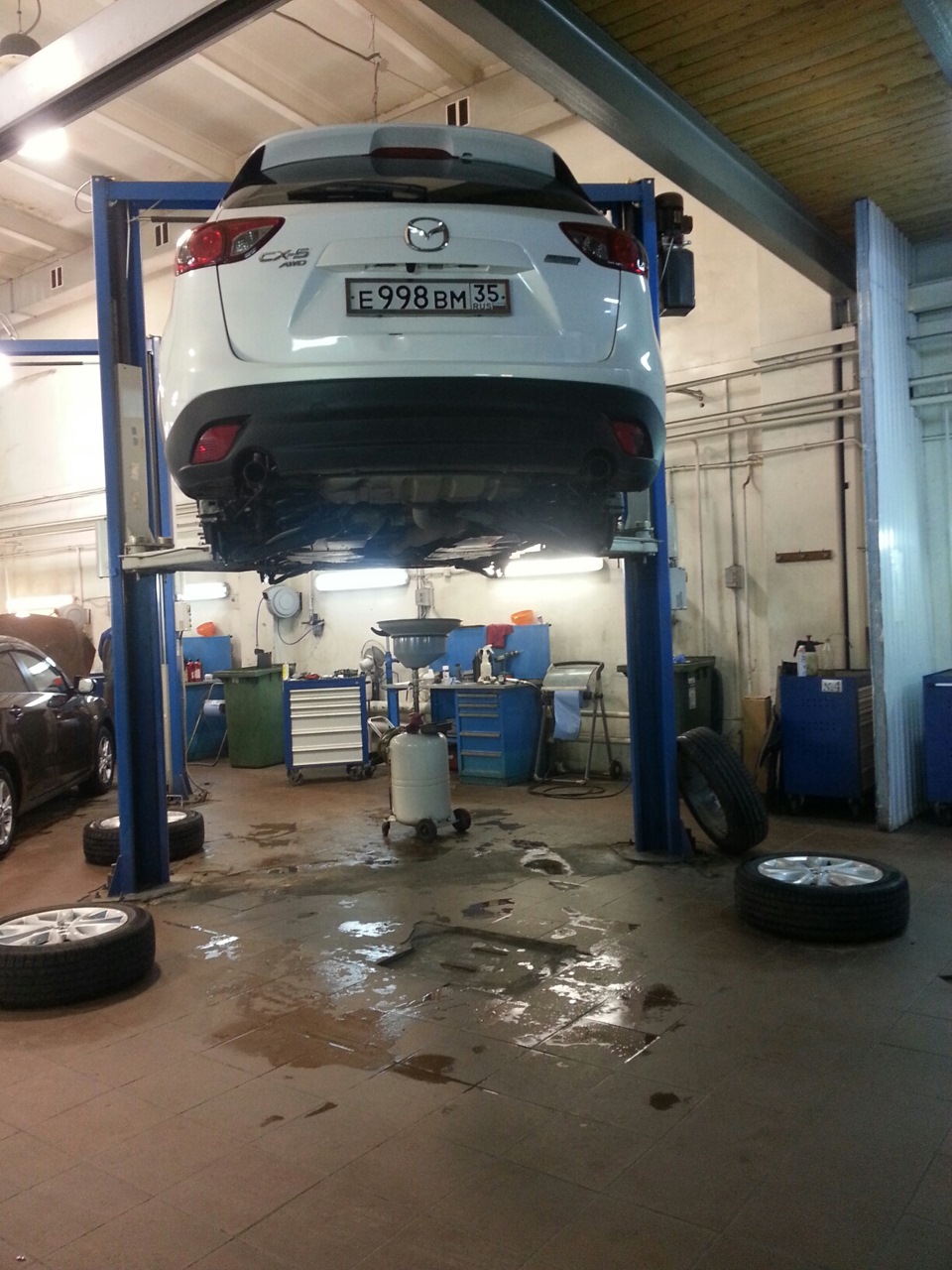 ТО-2 (30000 км) + кузовной ремонт — Mazda CX-5 (1G), 2,5 л, 2013 года ...