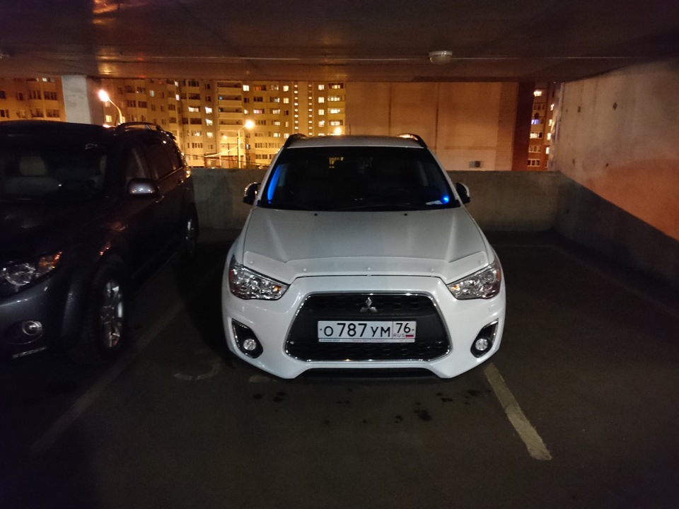 12. И снова дефлектор капота )) — Mitsubishi ASX, 2 л, 2013 года ...