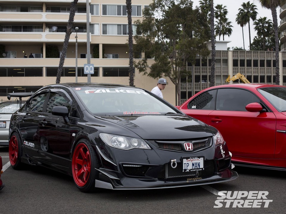 Задний бампер оригинал FD2+ js racing diffuser rear — Honda Civic 4D ...