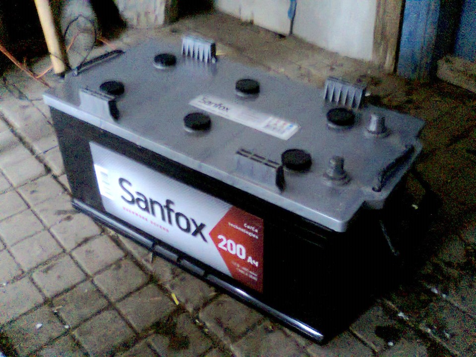 АКБ Sanfox 200Ач — Камаз 53215, 8 л, 2001 года | электроника | DRIVE2