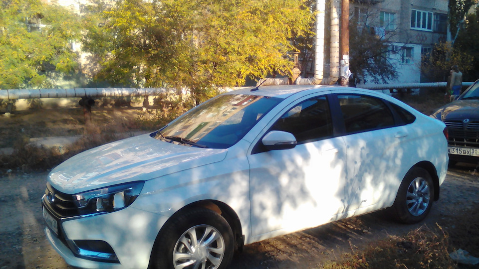 В Астрахани зима)) — Lada Vesta (1G), 1,6 л, 2016 года | шины | DRIVE2