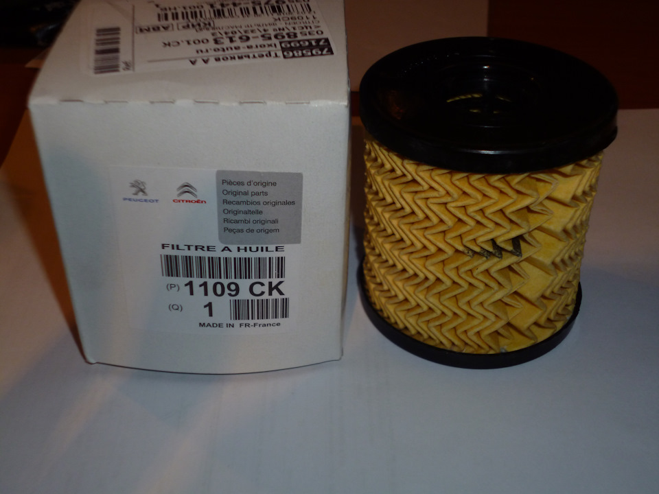 1109CK Фильтр масляный Peugeot Citroen | Запчасти на DRIVE2