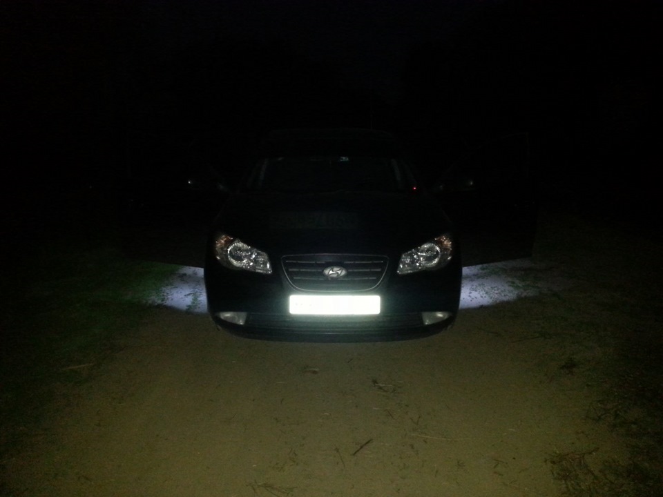 подсветка при открывании дверей — Hyundai Elantra (4G), 1,6 л, 2007 ...