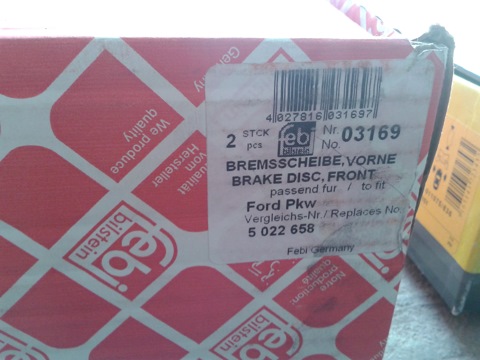 5022658 Диск тормозной Ford | Запчасти на DRIVE2