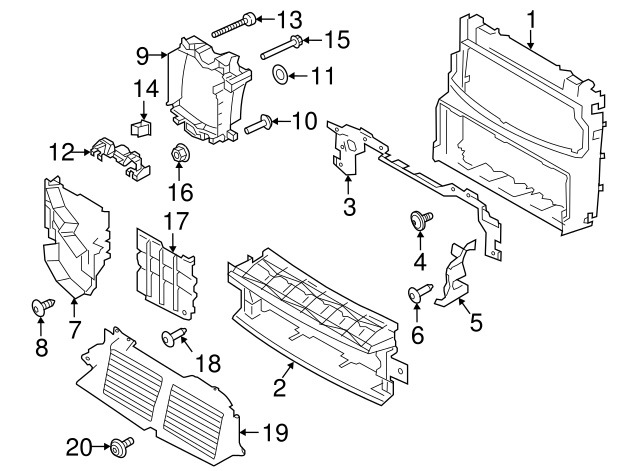 LR084885 Воздушная заслонка радиатора Jaguar Land Rover | Запчасти на ...
