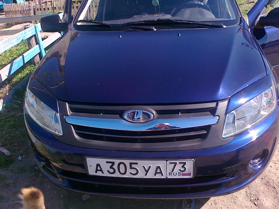 реснички — Lada Гранта (1G), 1,6 л, 2012 года | тюнинг | DRIVE2
