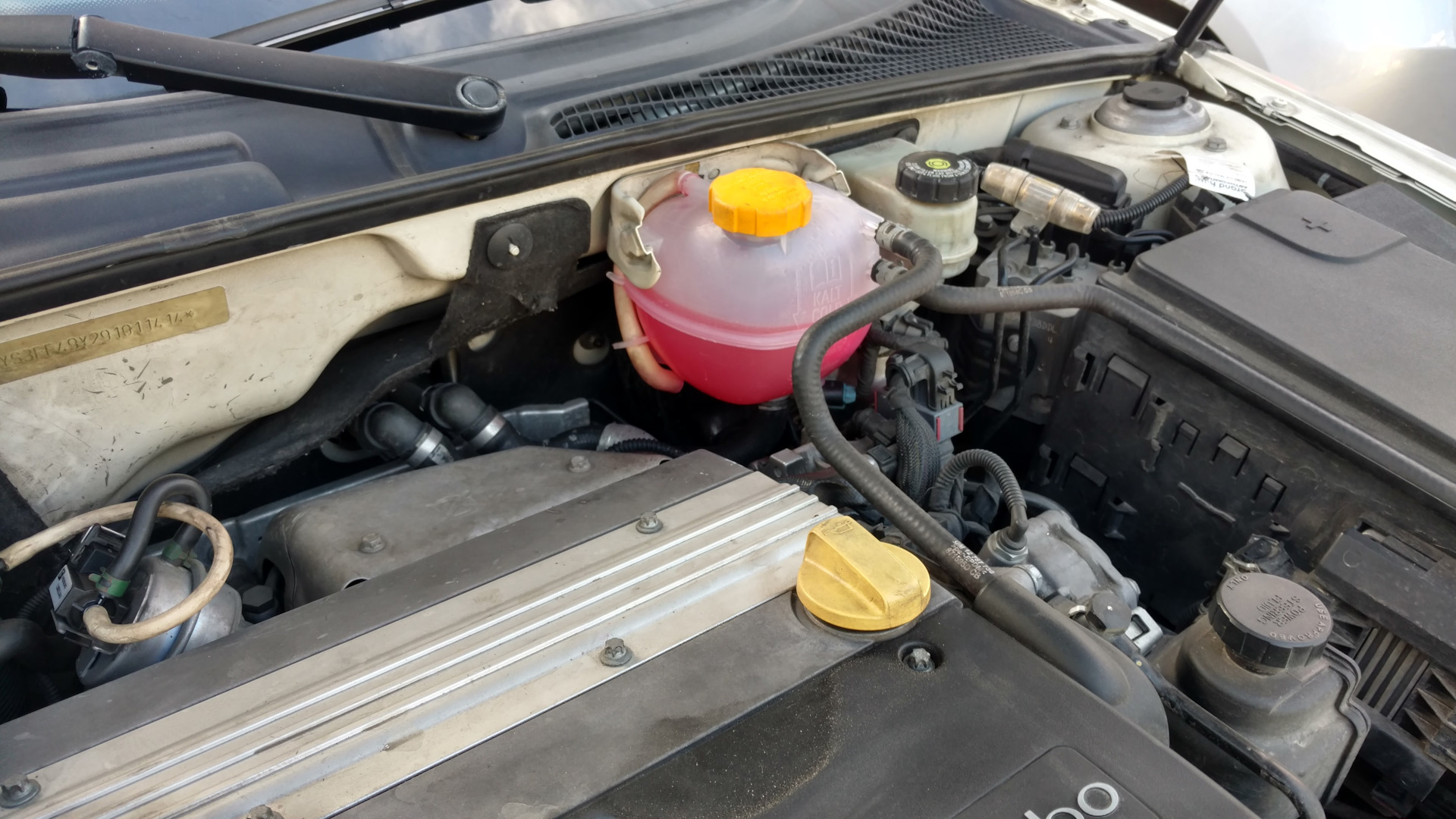 Система охлаждения — Saab 9-3 (2G), 2 л, 2008 года | визит на сервис ...