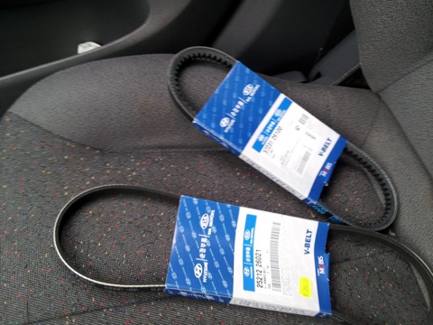 2521226021 ПРИВОДНОЙ РЕМЕНЬ L=90СМ KIA HYUNDAI | Запчасти на DRIVE2