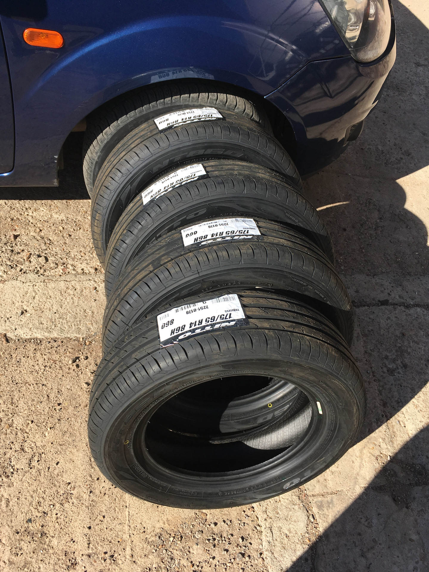 Покупка новой летней резины — Ford Fiesta (Mk V), 1,6 л, 2007 года ...