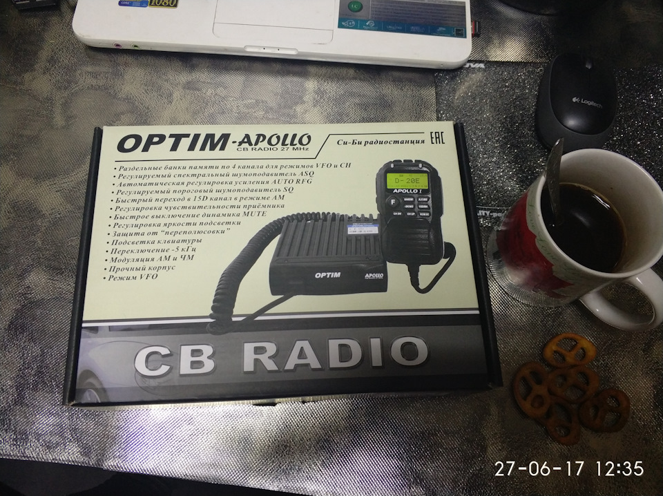 радиостанция Optim Apollo + антенна Sirio Performer 5000 установка в атомобиль — Daewoo Gentra ...