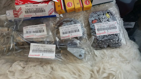 1352322020 Комплект цепи ГРМ 1KR-FE TOYOTA LEXUS | Запчасти на DRIVE2