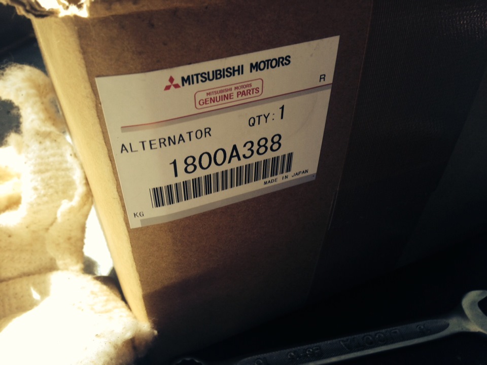 Замена генератора по гарантии — Mitsubishi Outlander (3G), 2 л, 2013 ...