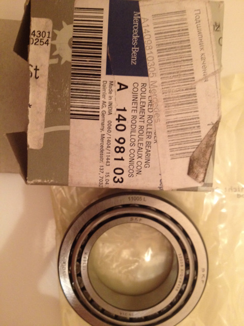 A1409810305 Подшипник роликовый конический ступицы Mercedes | Запчасти ...