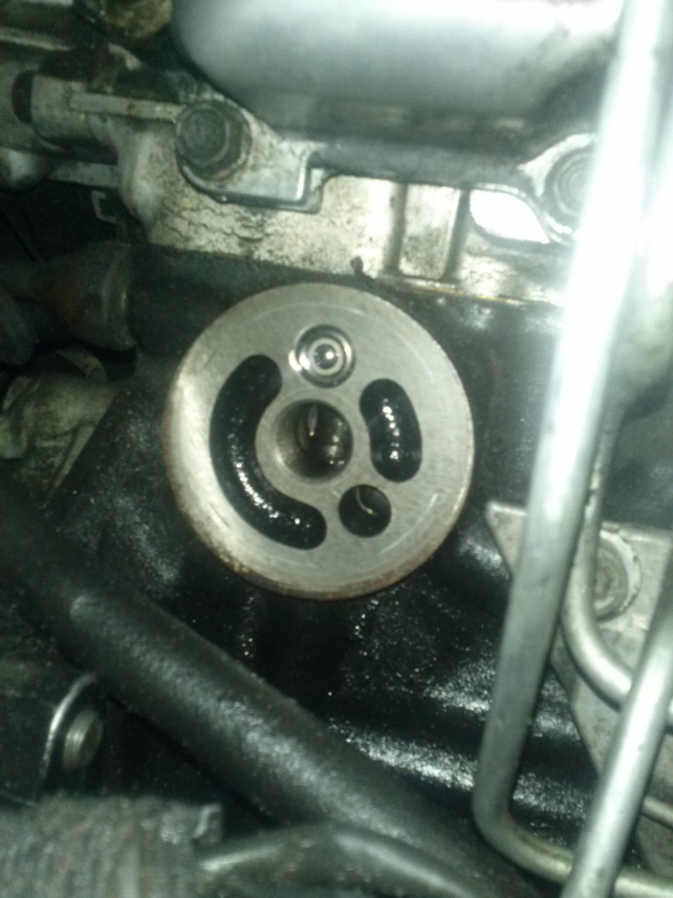 замена колечек маслоохладителя .чистка колектора и клапанная прокладка ...