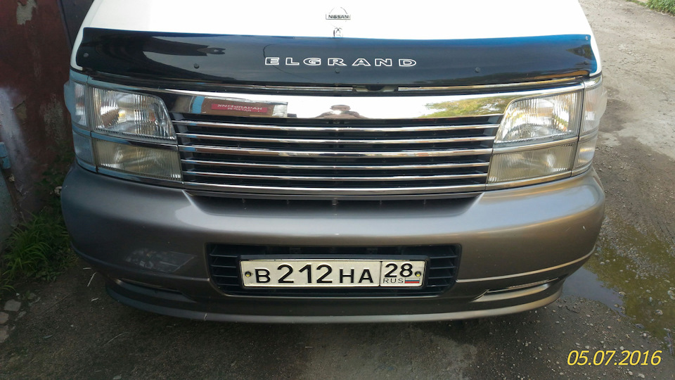 Решетка рестайл. — Nissan Elgrand (E50), 3,2 л, 1997 года | стайлинг | DRIVE2