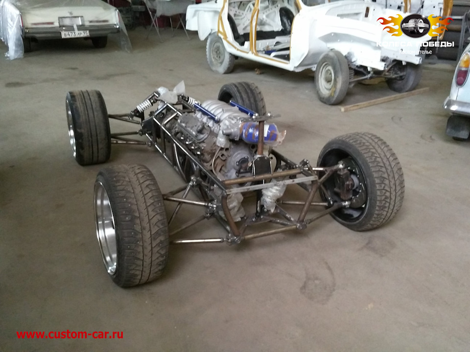 Так он выглядит на полу)) — Дорожный ATV с V8 от КОЛЁС ПОБЕДЫ, 6,2 л ...