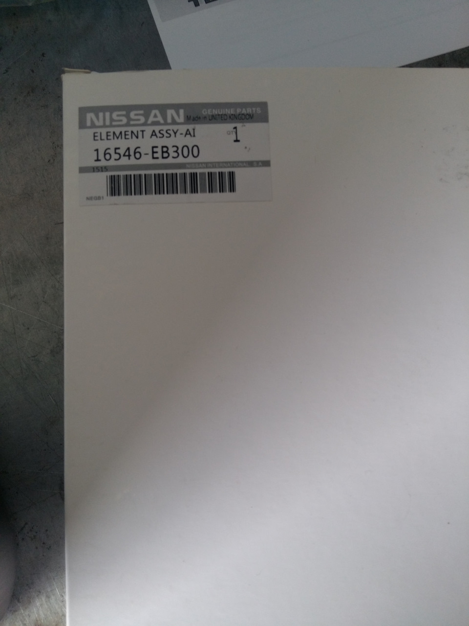 16546EB300 Воздушный фильтр OEM NISSAN INFINITI | Запчасти на DRIVE2