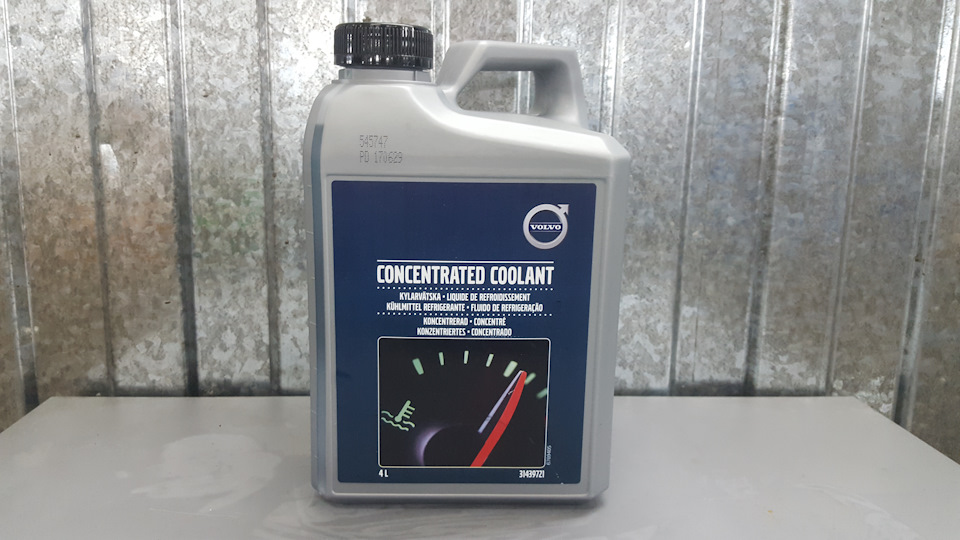 31439721 АНТИФРИЗ 4Л (КОНЦ) / ANTI-FREEZE Volvo | Запчасти на DRIVE2