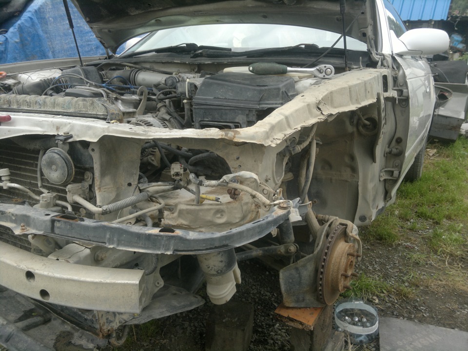 Вскрытие и более тщательный осмотр машины. — Toyota Mark II (90), 2 л ...