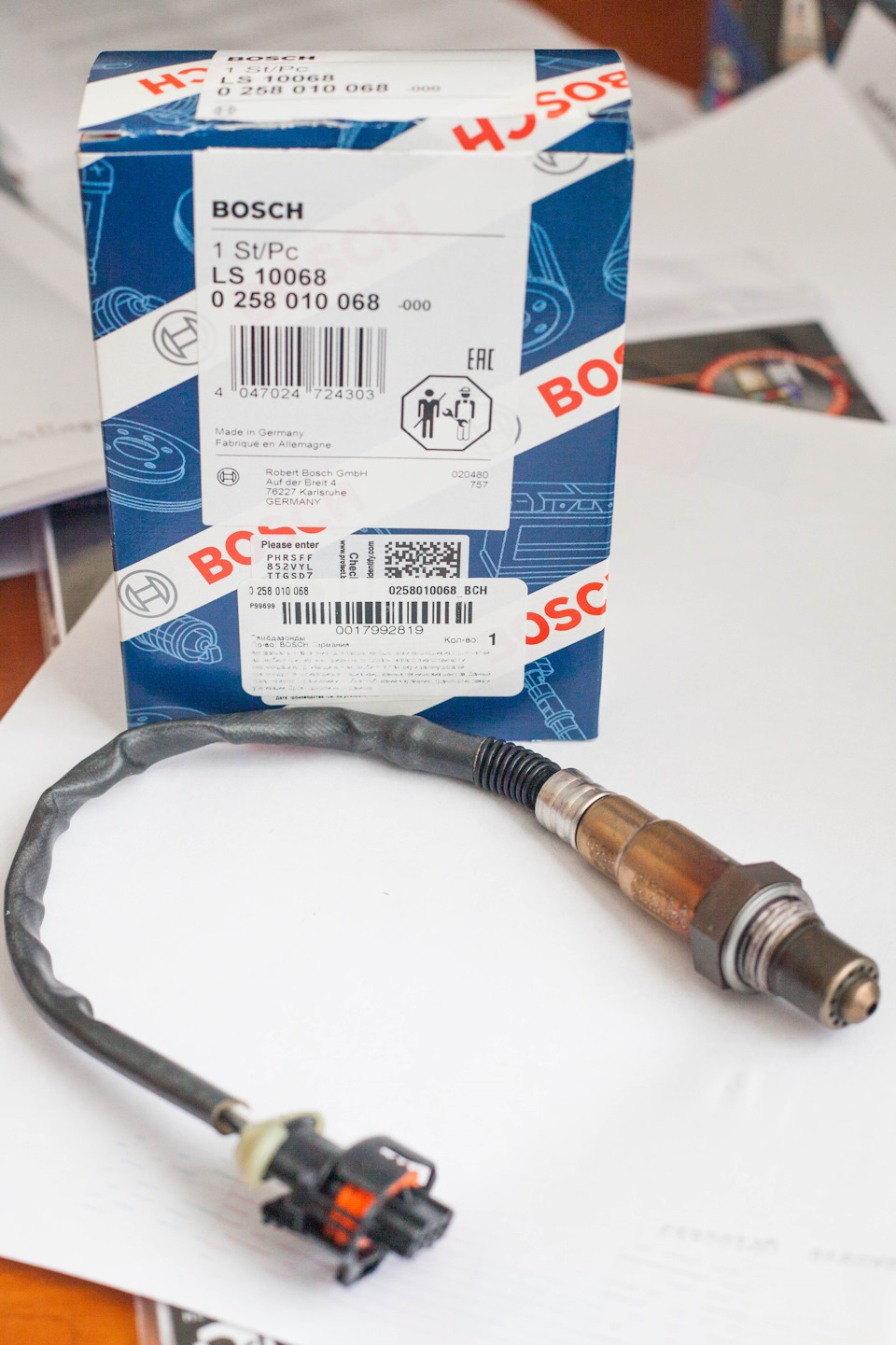 0258010068 ЛЯМБДА-ЗОНД BOSCH | Запчасти на DRIVE2