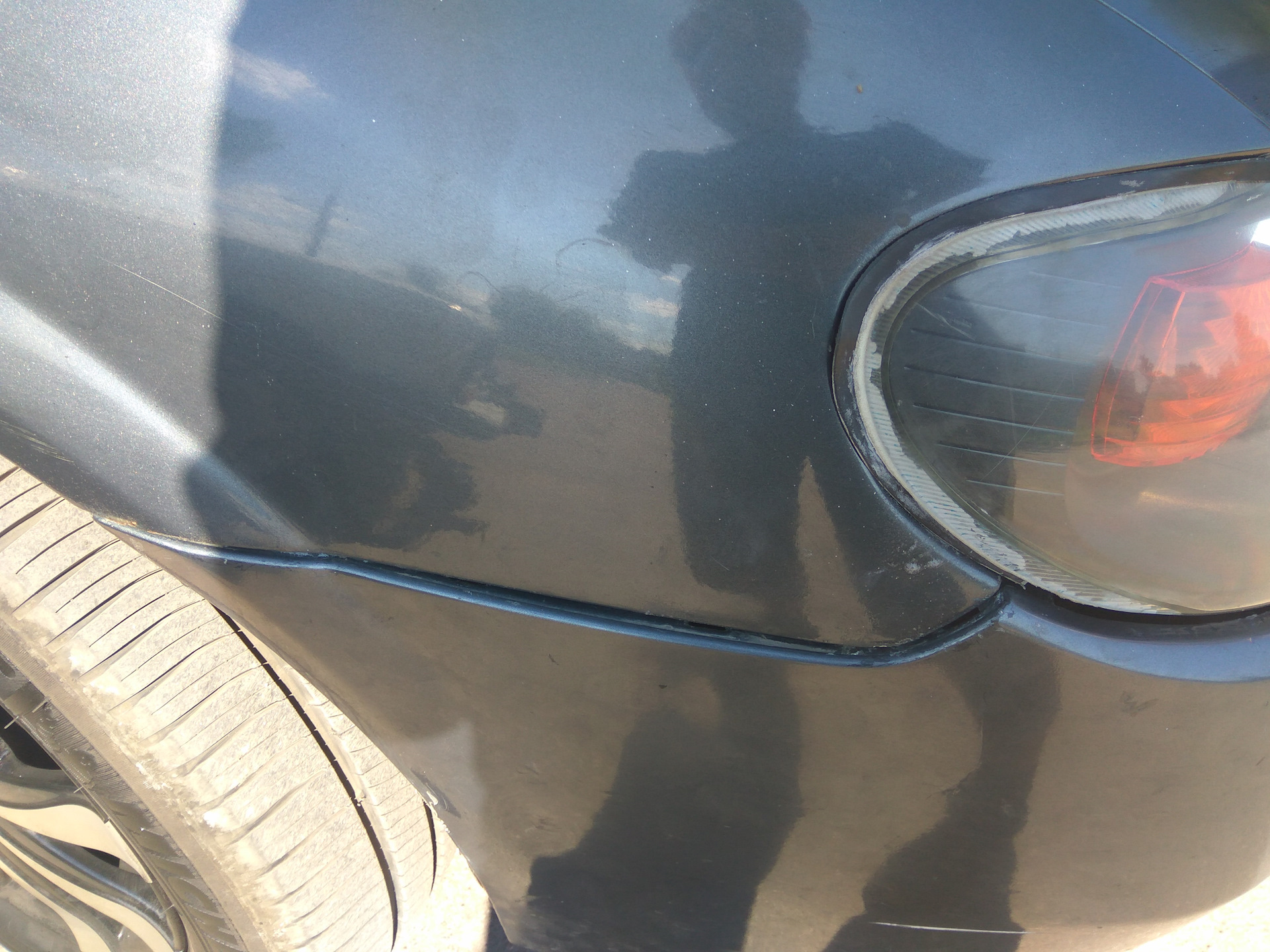 Передний бампер — Nissan Almera II (N16), 1,5 л, 2005 года | своими ...