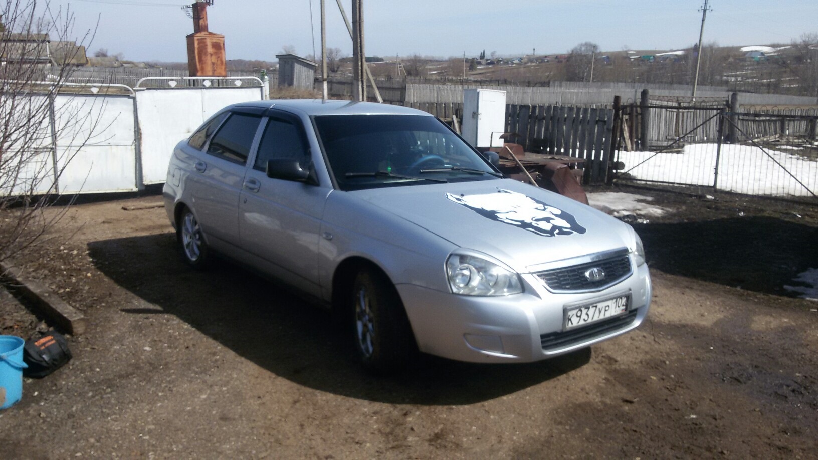 Наклейка Pitbul — Lada Приора хэтчбек, 1,6 л, 2009 года | стайлинг | DRIVE2