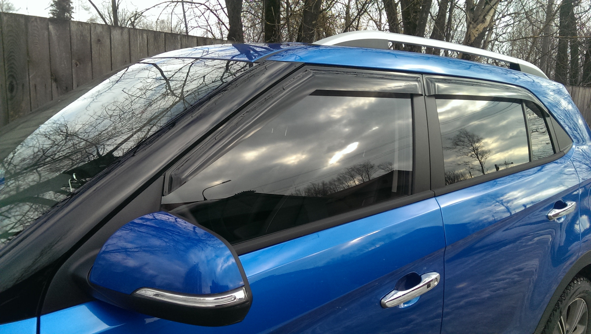 Дефлекторы на окна — Hyundai Creta (1G), 2 л, 2016 года | аксессуары ...